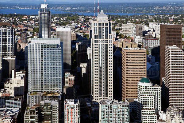Seattle Office Buildings - Royalty-free Stock Photo | Dissolve