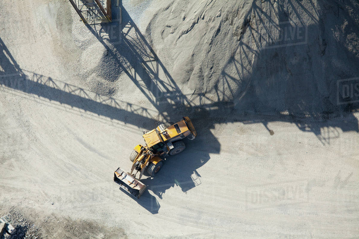 Aerial View of an End Loader - Stock Photo - Dissolve