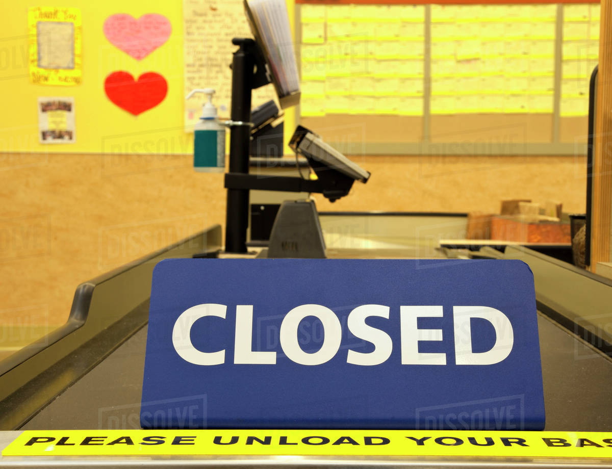 Closed Checkout Aisle - Stock Photo - Dissolve