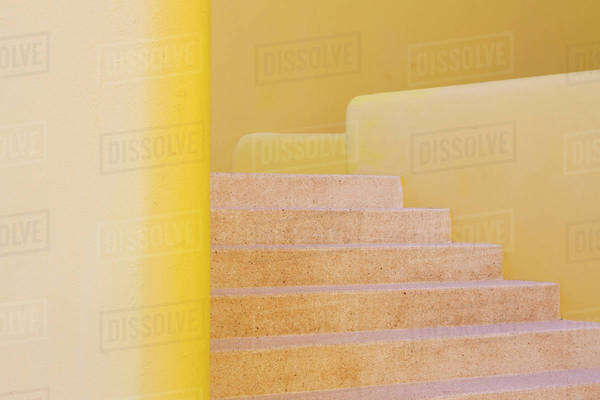 Light Yellow Steps - Stock Photo - Dissolve