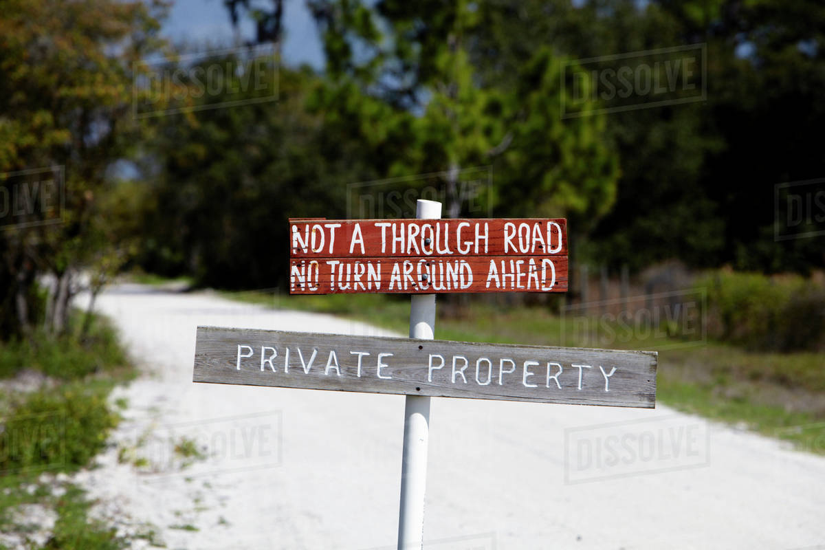 Warning Side on a Road - Stock Photo - Dissolve