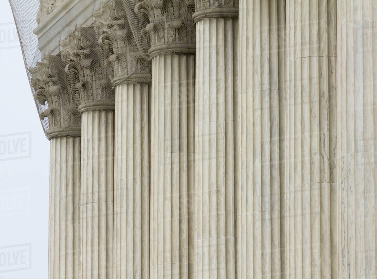 Columns of the Supreme Court - Royalty-free Stock Photo | Dissolve