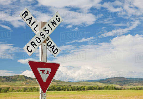 Rural Railroad Crossing - Stock Photo - Dissolve