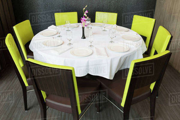 Set table in Thai restaurant - Royalty-free Stock Photo | Dissolve