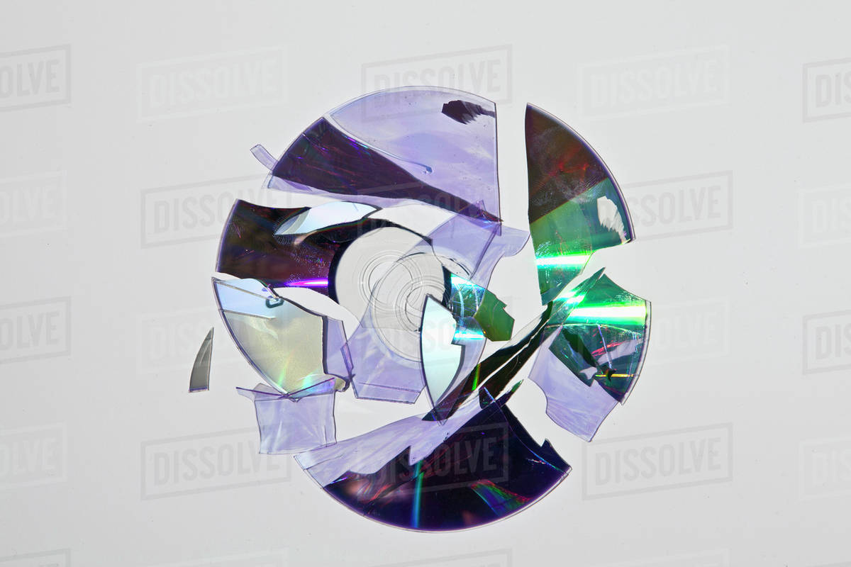 Broken cd rom - Royalty-free Stock Photo | Dissolve