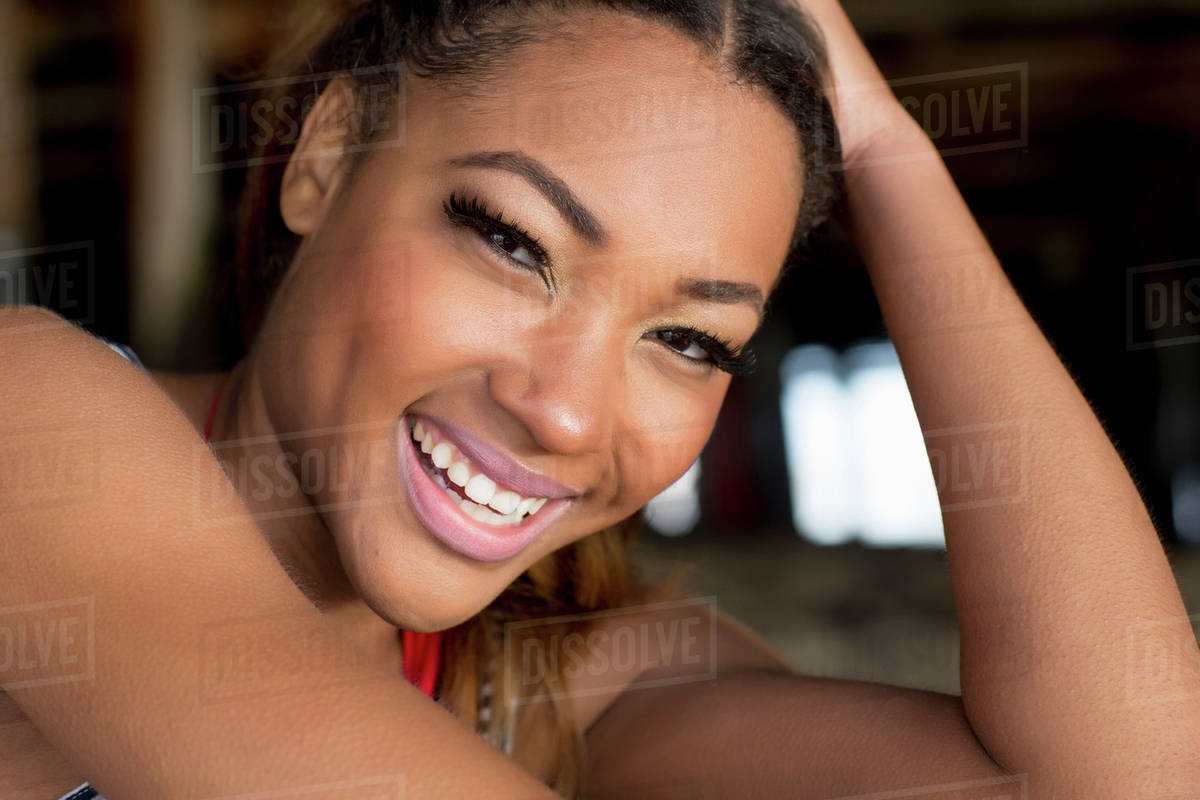Smiling woman - Royalty-free Stock Photo | Dissolve