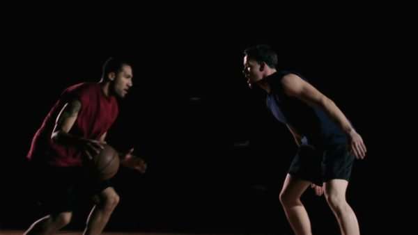Two basketball players go one on one trying to score - HD Royalty-free ...