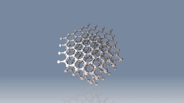 Animation with a stick representation of the molecular structure of ...