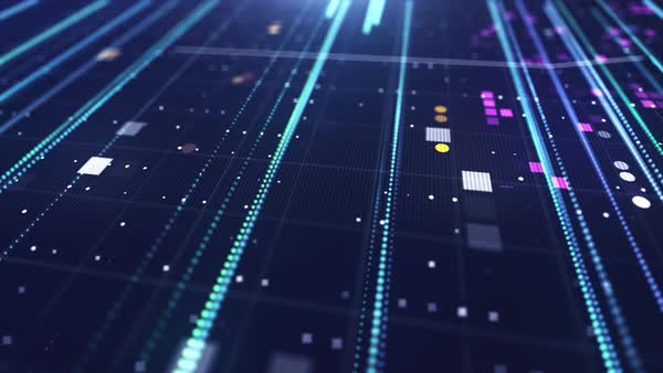 Blue digital background with lines - Stock Video Footage - Dissolve