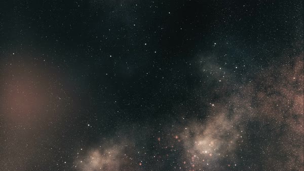 Space background, flight in space among the billions of stars nebulae ...