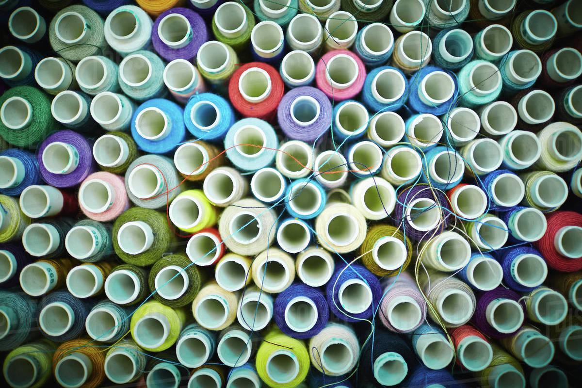 Background of threads of various colors - Royalty-free Stock Photo ...