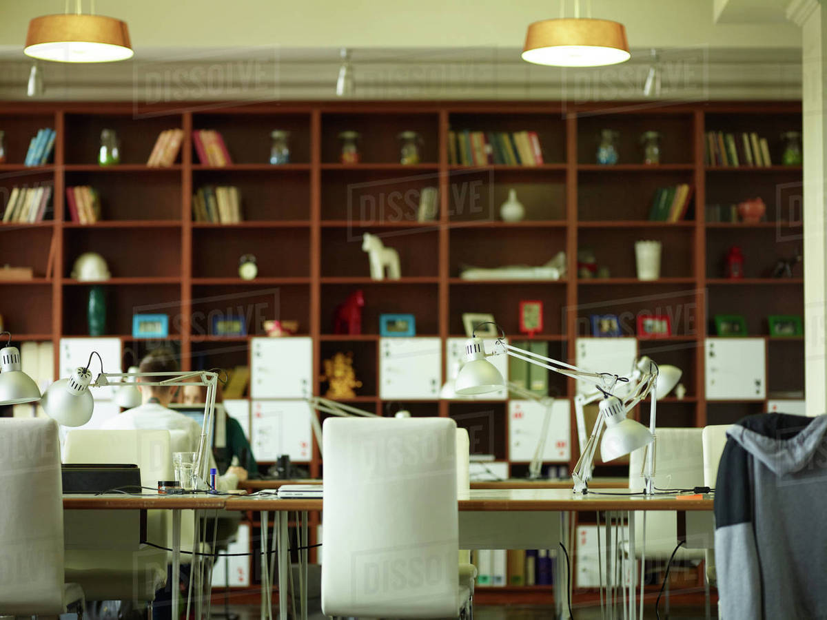 Empty workplace of big team - Royalty-free Stock Photo | Dissolve