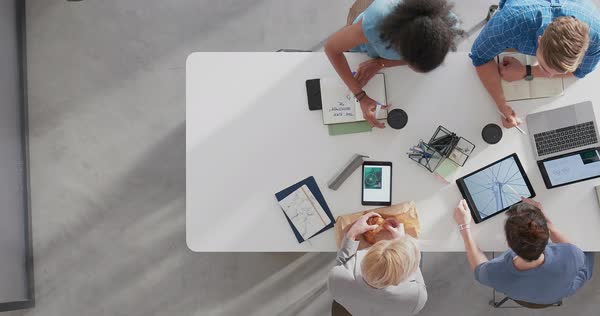 Diverse design team brainstorming ideas and working together - Stock ...