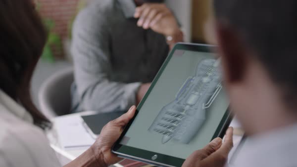 African american business people brainstorming engineers designing ...