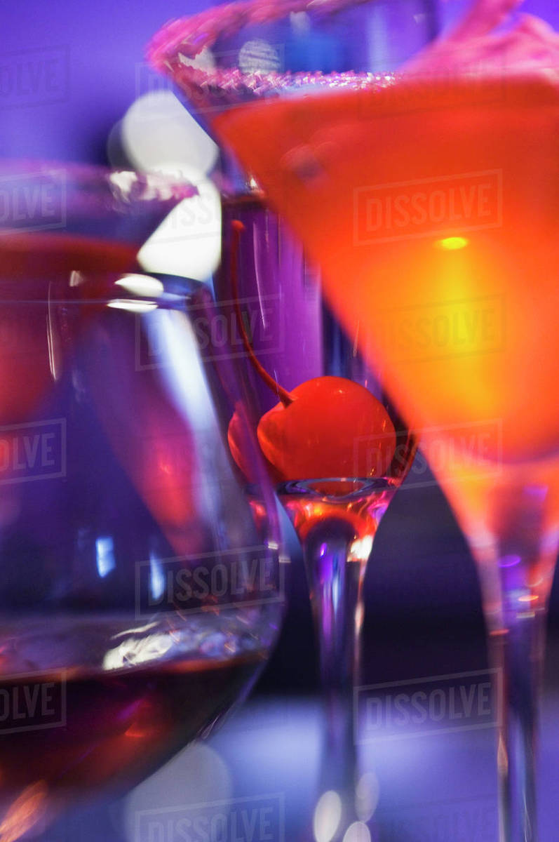 Close up of cocktails - Stock Photo - Dissolve