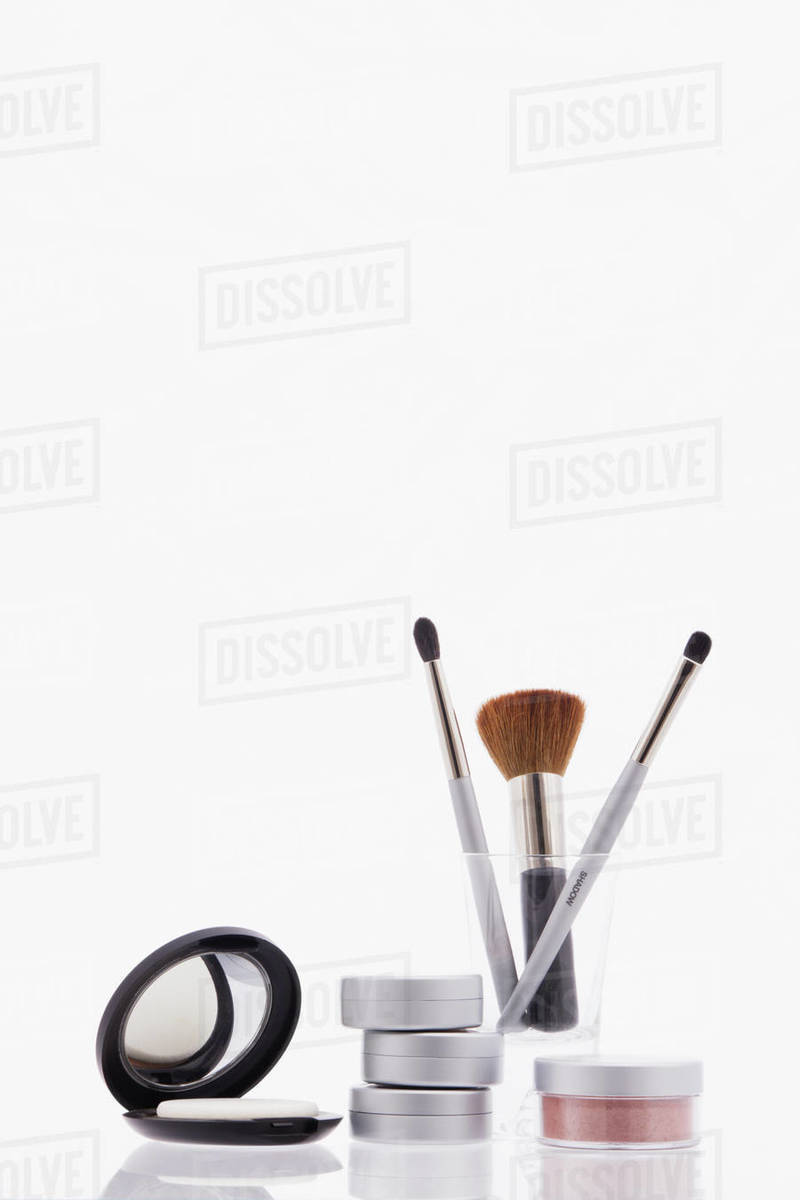 Studio shot of assorted makeup - Stock Photo - Dissolve