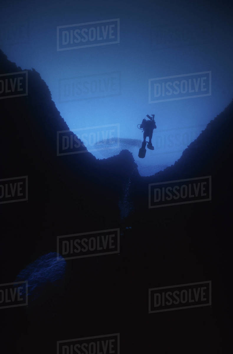 Person scuba diving, Venezuela - Royalty-free Stock Photo | Dissolve