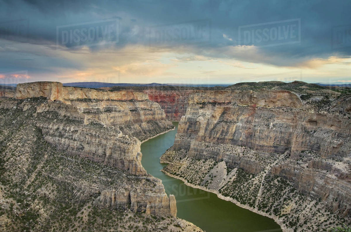 Bighorn Canyon seen from Devil Canyon Overlook, Bighorn Canyon National ...
