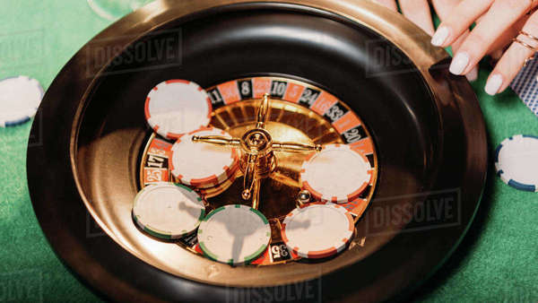 Cropped image of girl playing roulette in casino - Royalty-free Stock ...