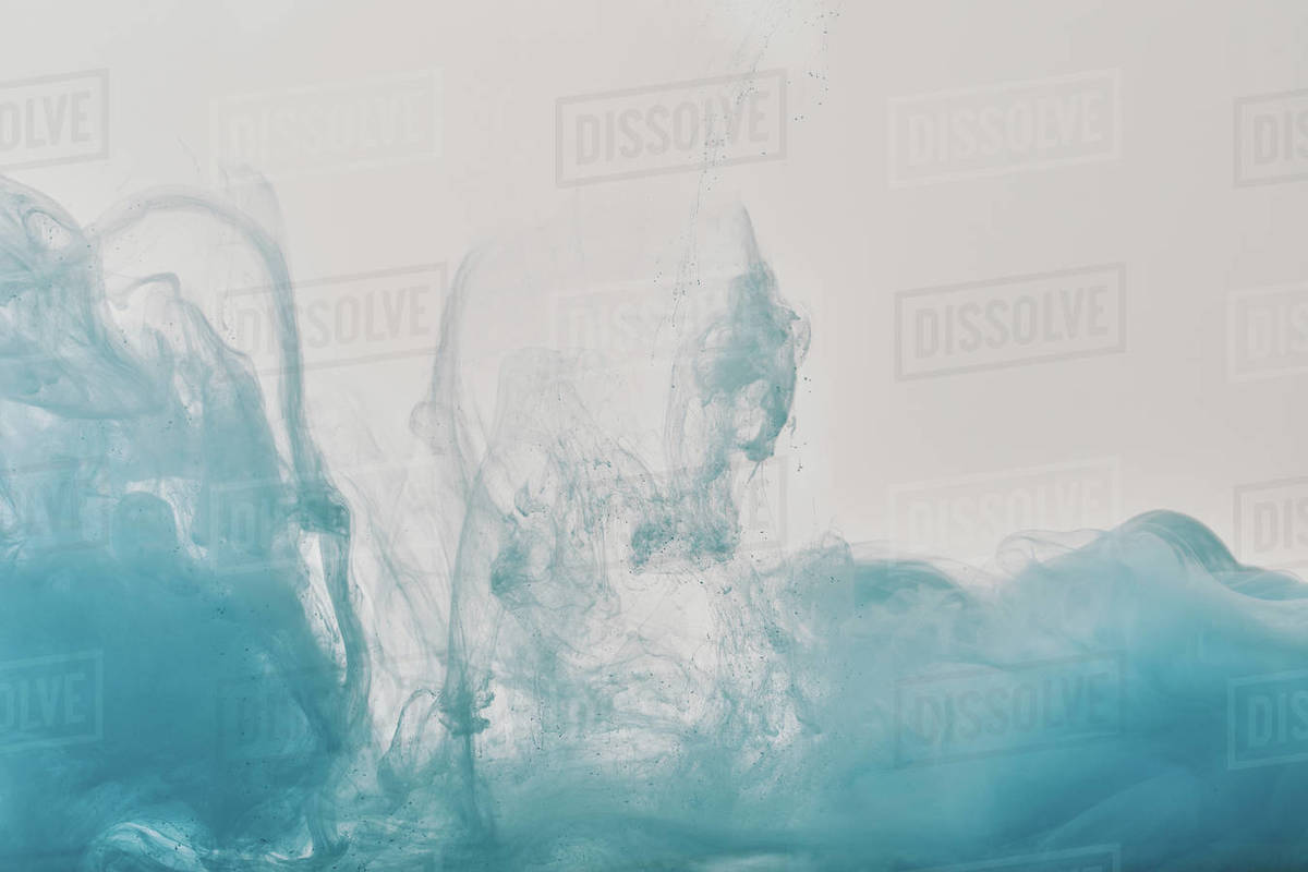 Abstract design with blue paint swirls - Stock Photo - Dissolve