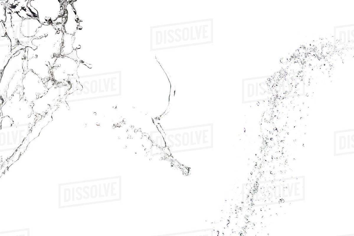 Clean water splashes isolated on white - Royalty-free Stock Photo ...