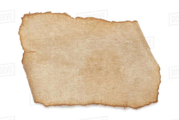 blank old paper texture isolated on white - Royalty-free Stock Photo ...