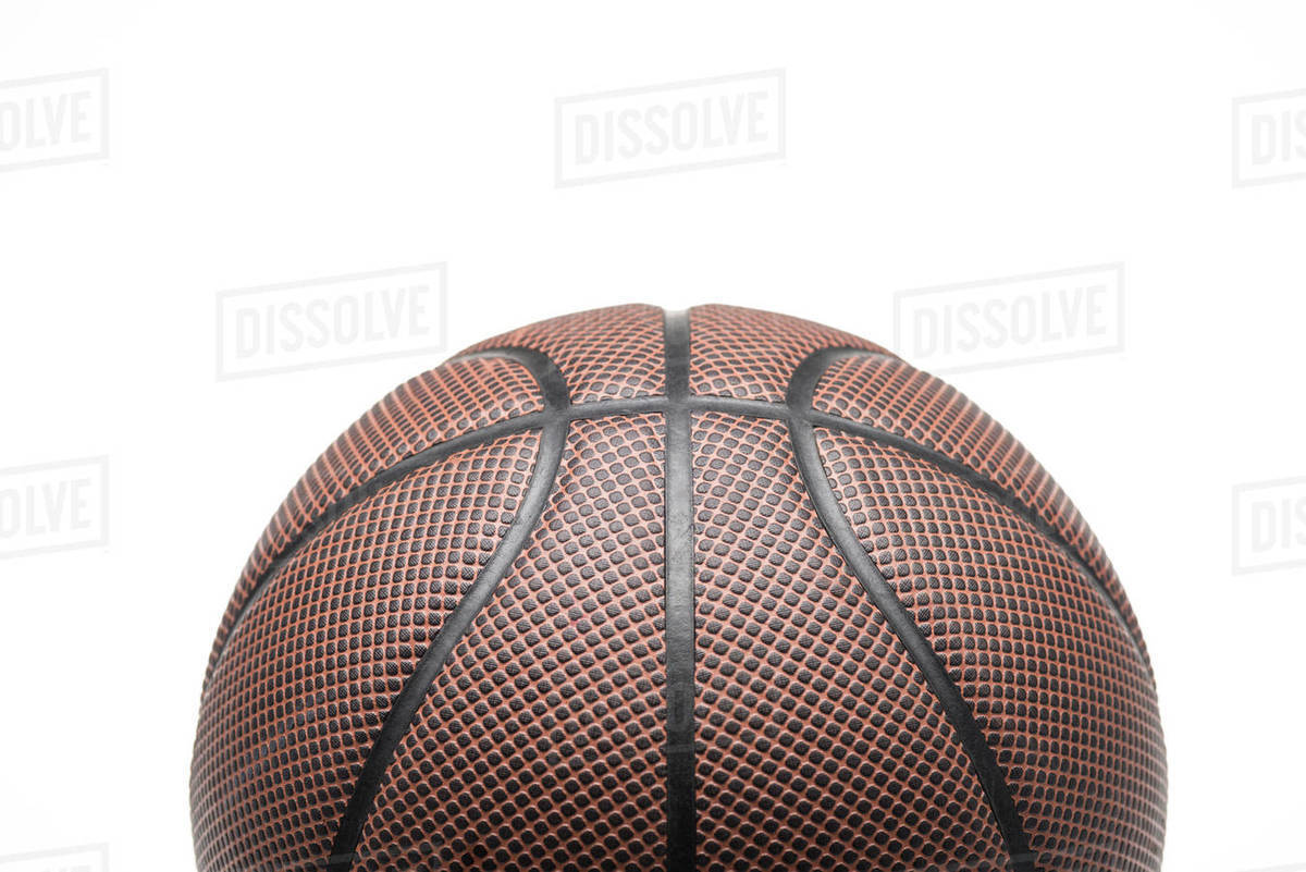 Closeup shot of one basketball ball isolated on white - Royalty-free ...