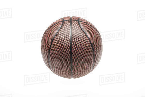 Closeup shot of one basketball ball isolated on white - Royalty-free ...