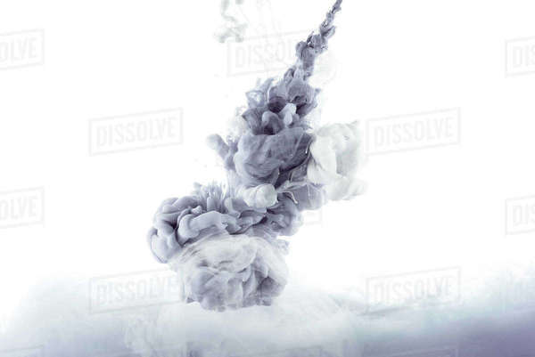 Monochromatic grey paint splash, isolated on white - Royalty-free Stock ...