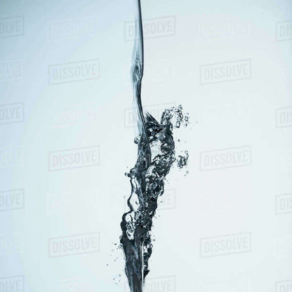Minimalistic background with water splash, isolated on white - Stock ...
