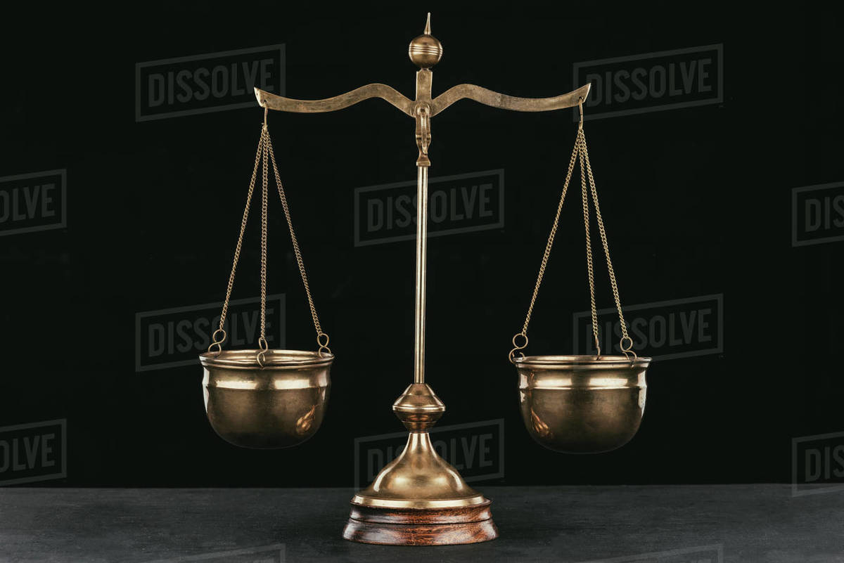 vintage metal scales isolated on black - Royalty-free Stock Photo ...