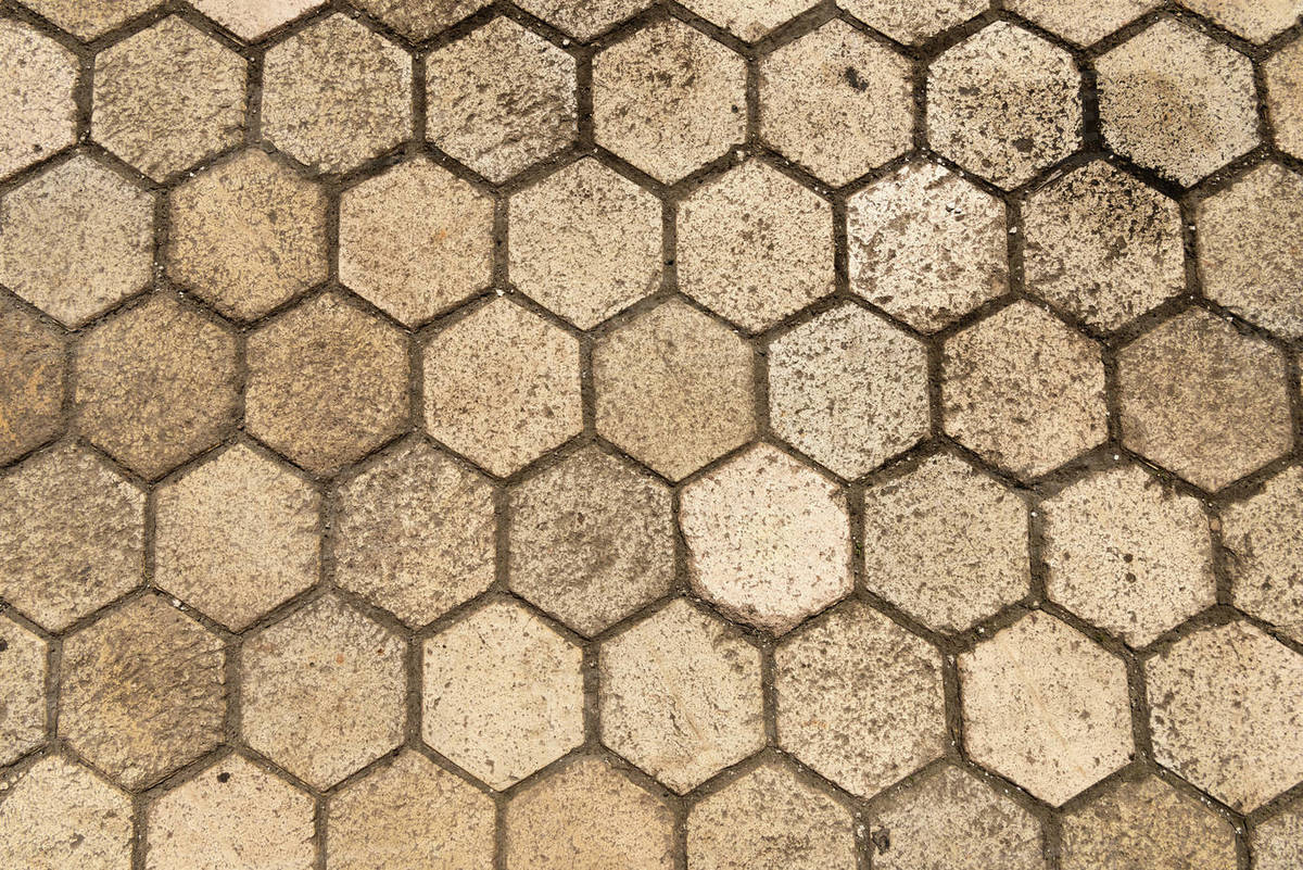 Close-up view of brown empty rough pavement background - Stock Photo ...