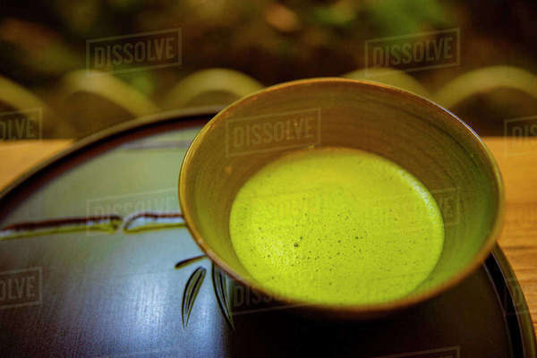 Japanese green tea handheld. Kamakura district Kanagawa Japan - Royalty ...