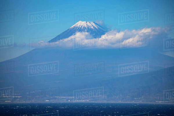 A cloud at Mt.Fuji in Japan - Stock Photo - Dissolve