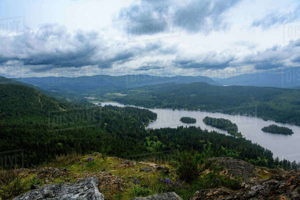 Remote wilderness landscape, Vancouver Island, Vancouver, British ...