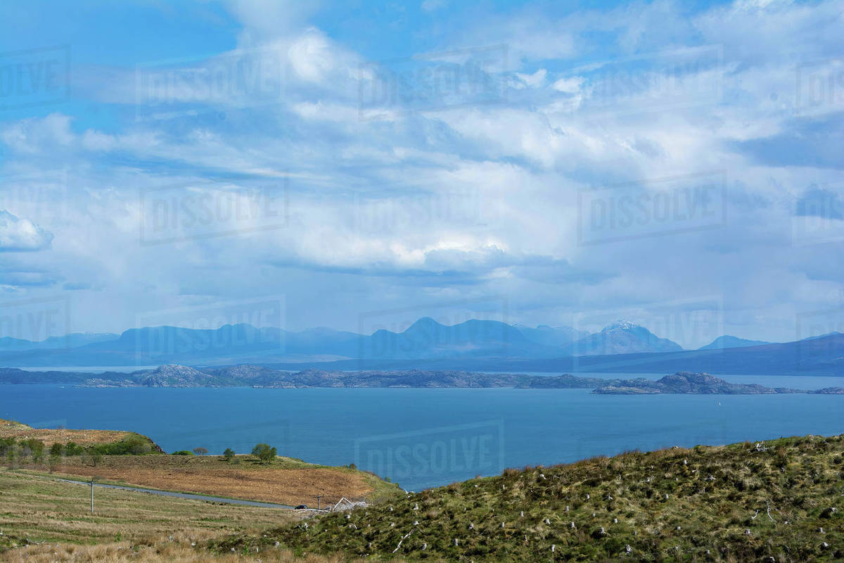 Coastal landscape in Spring, Isle of Skye, Inner Hebrides, Scotland, UK ...
