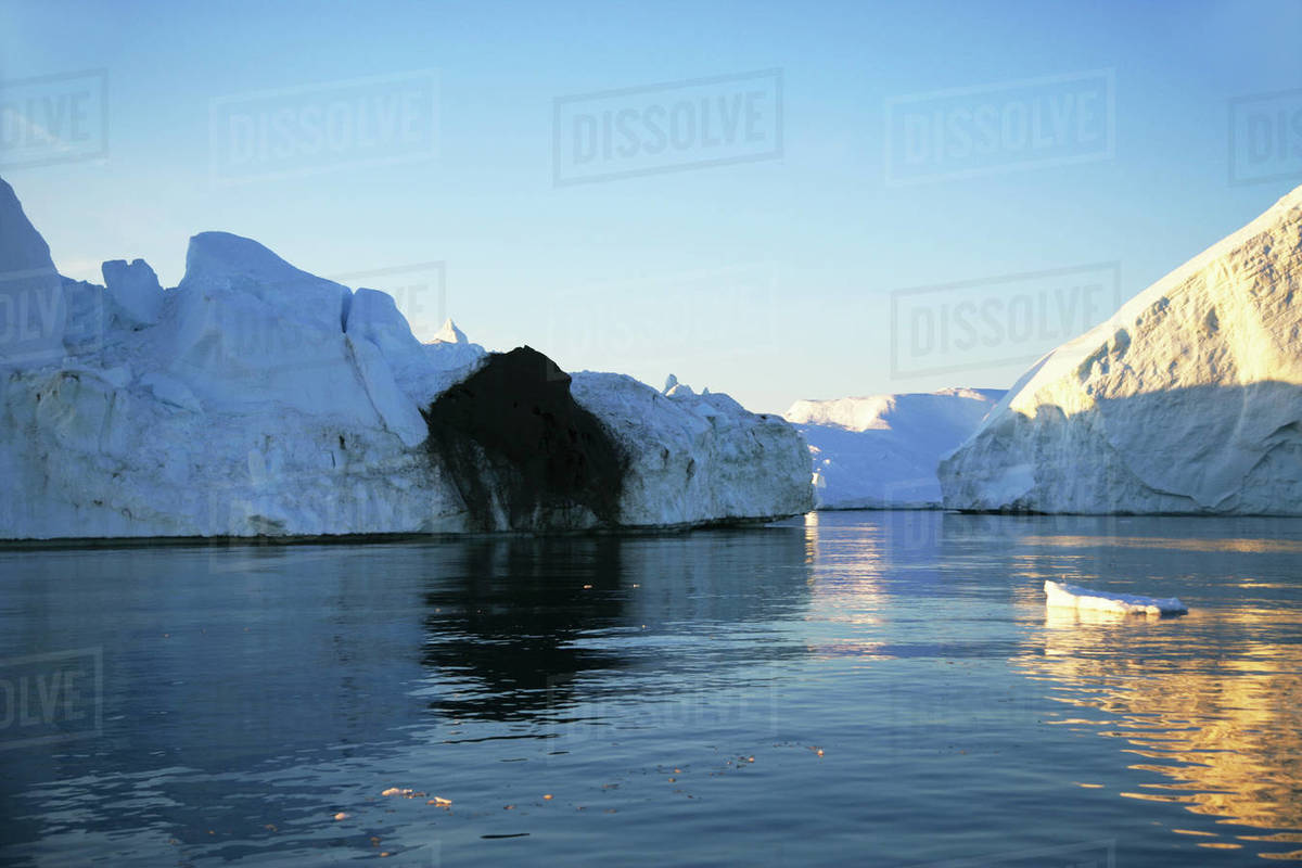 Iceberg with black basal ice, Ilulissat, Greenland - Royalty-free Stock ...