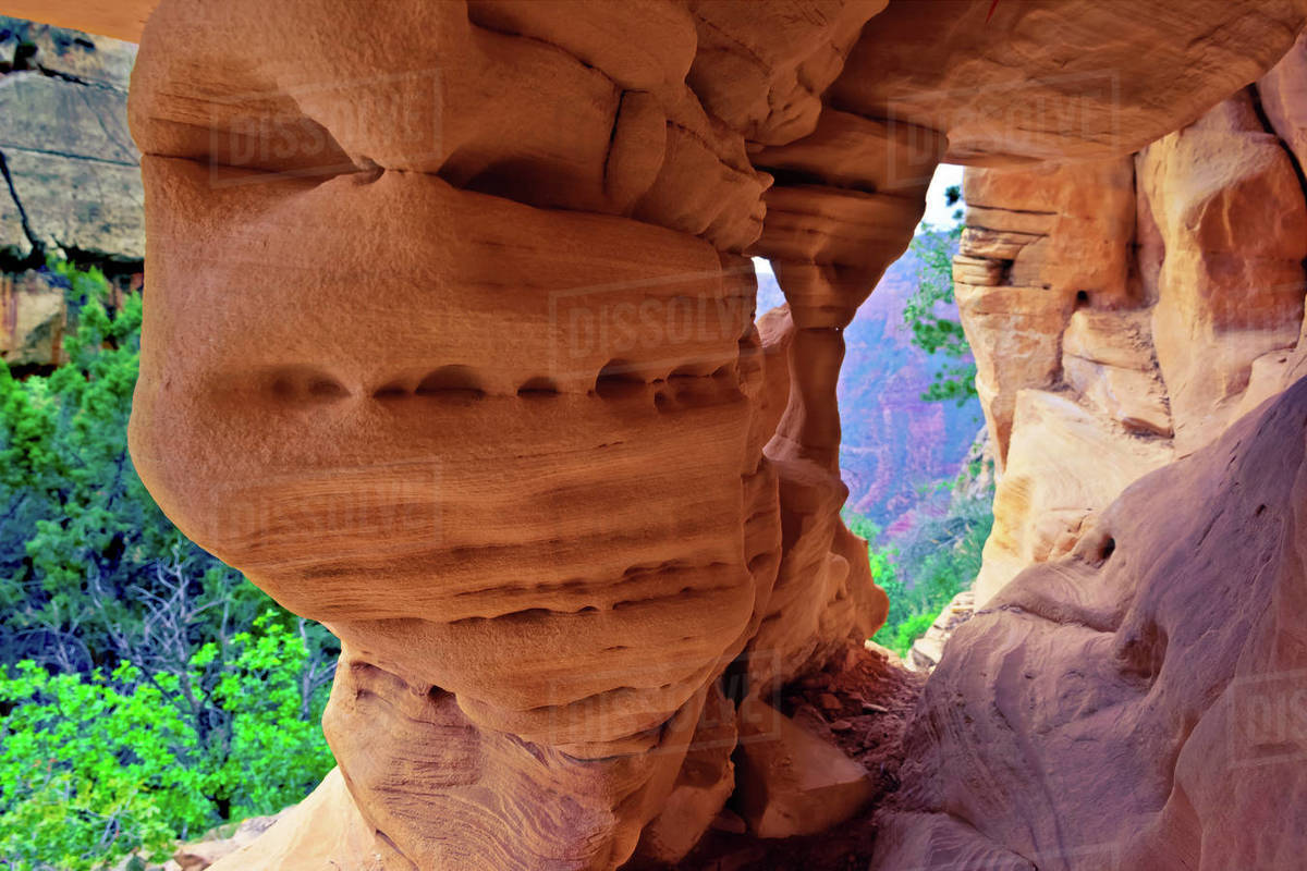 The Pillar of Grand View Trail, Grand Canyon, Arizona, USA - Royalty ...