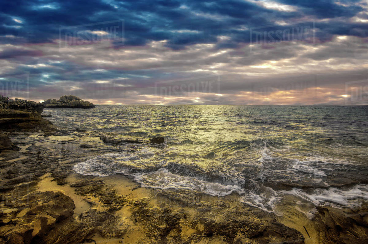 Sunset Coastline, Western Australia, Australia - Stock Photo - Dissolve
