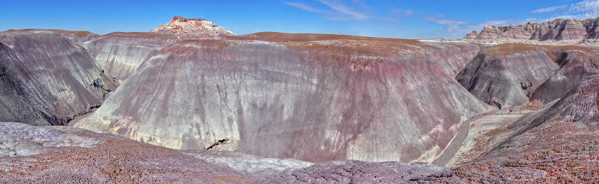 Ravine, Blue Forest Trail, Petrified Forest National Park, Arizona, USA ...