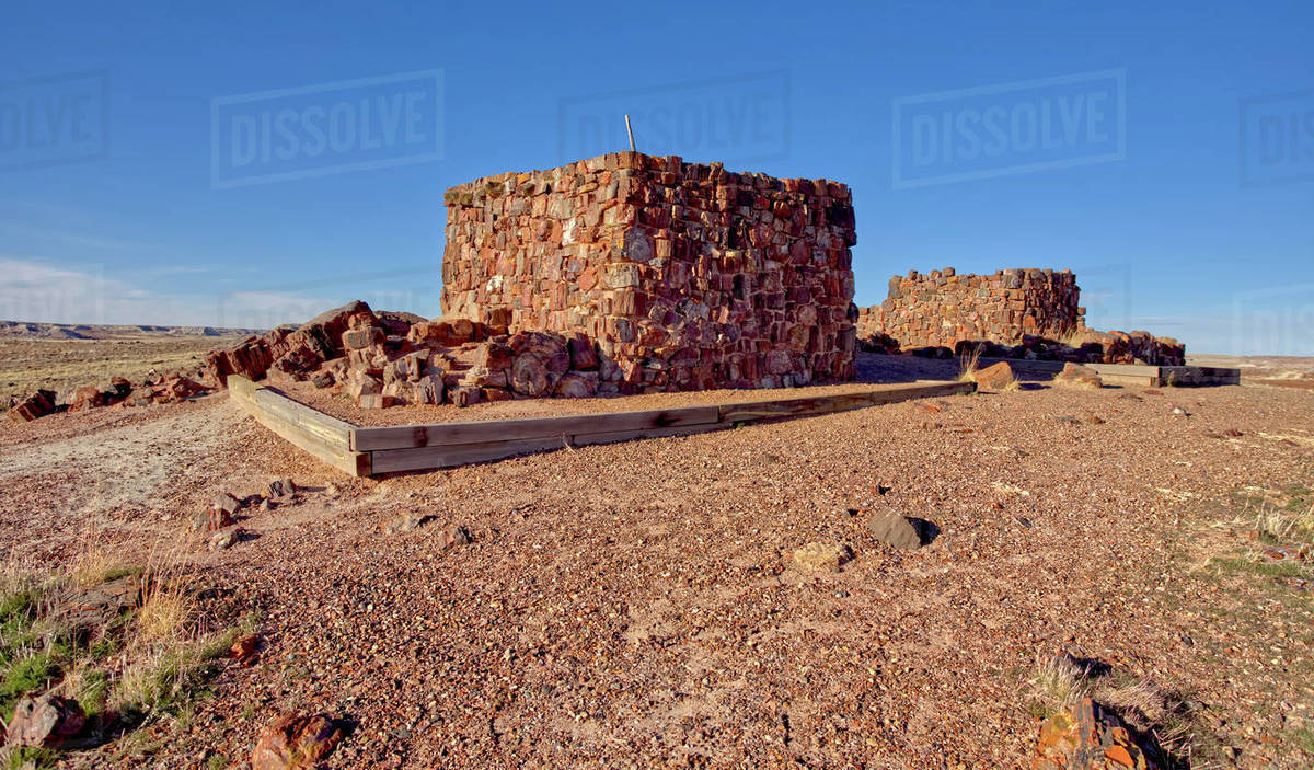 Agate House, Petrified Forest National Park, Arizona, USA - Royalty ...