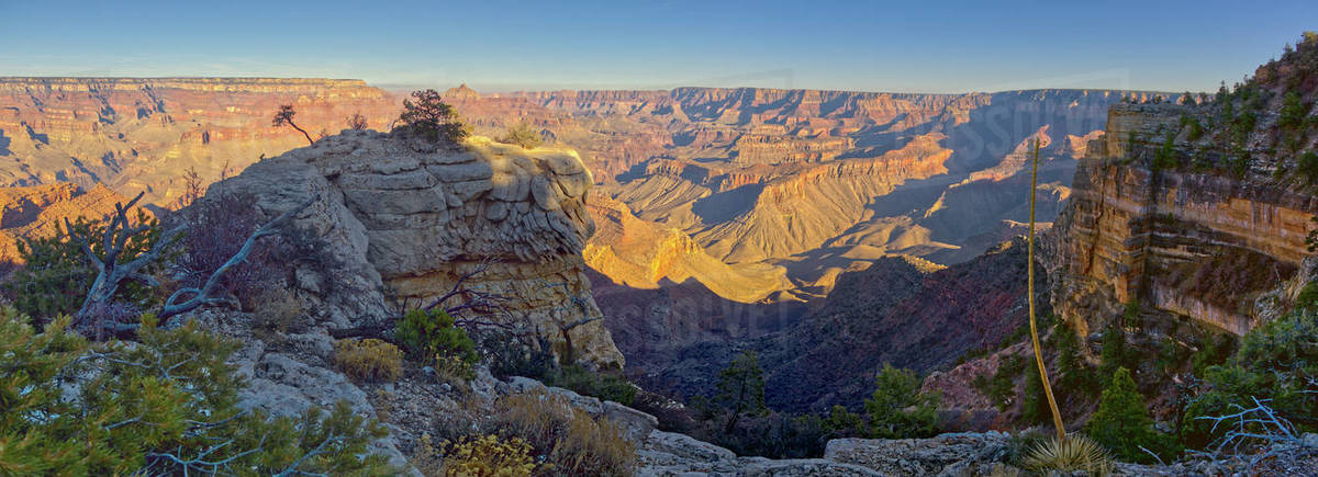 Hammer Rock near Shoshone Point, South Rim, Grand Canyon, Arizona, USA ...