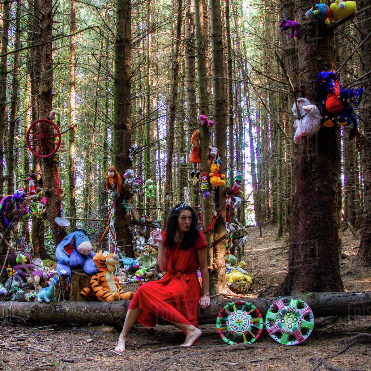 Women posing in the fairy dale - Stock Photo - Dissolve