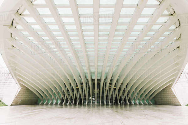 Modern curve shaped building of Oviedo Conference Center with ...