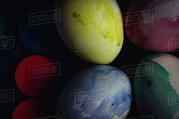 Set of poorly colored eggs - Royalty-free Stock Photo | Dissolve