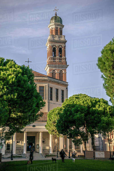 Rotonda temple in Rovigo, an ancient church in the heart of the Italian ...