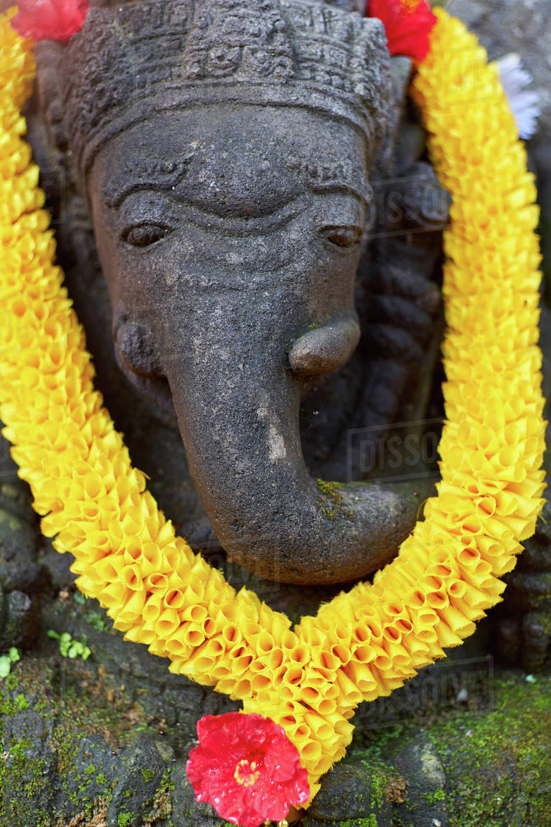 Decorated Ganesh statue in Ubud, Bali, Indonesia, Southeast Asia, Asia ...