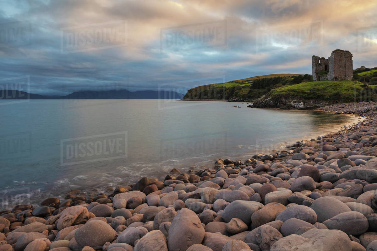 Minard Castle, County Kerry, Munster, Republic of Ireland, Europe ...