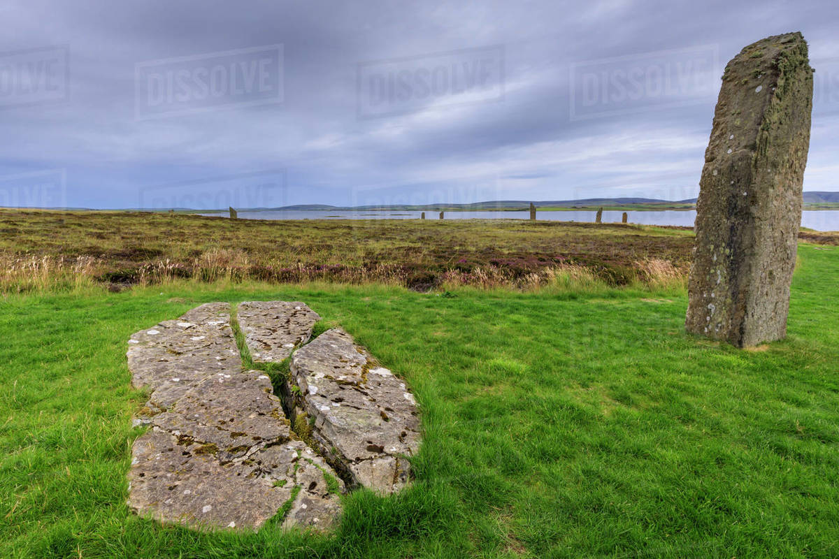 Ring of Brodgar stone circle in Orkney Islands, Scotland, Europe ...