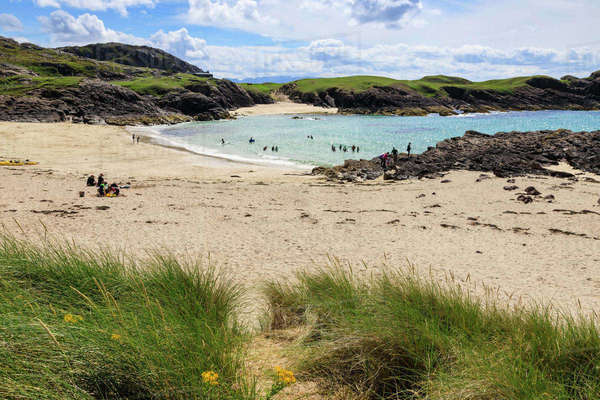 Clachtoll beach in Highland, Scotland, Europe - Royalty-free Stock ...